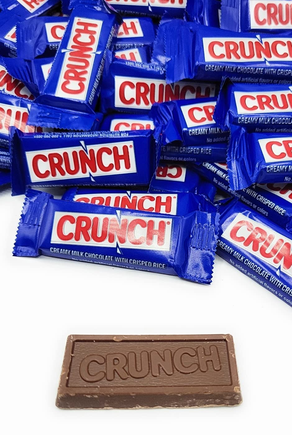 Crunch Snack Size Chocolate Bar - Creamy Milk Chocolate and Crisped ...