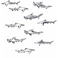 Amazon.com: Shark Pushpins - Silver Finish : Office Products