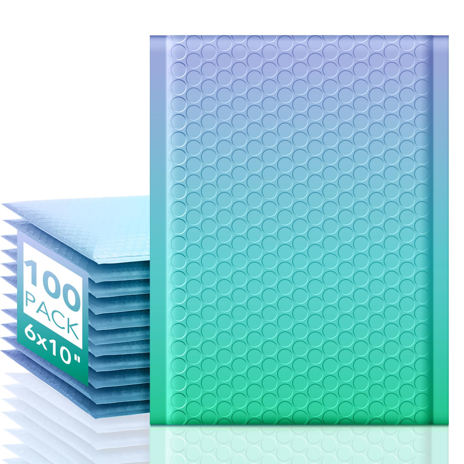 Fuxury Cute Design Bubble Mailers 6x10" 100 Pack Opaque Padded ...