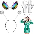 Amazon.com: Ainiv 4PCS Halloween Alien Costume, Alien Antenna Headband ...