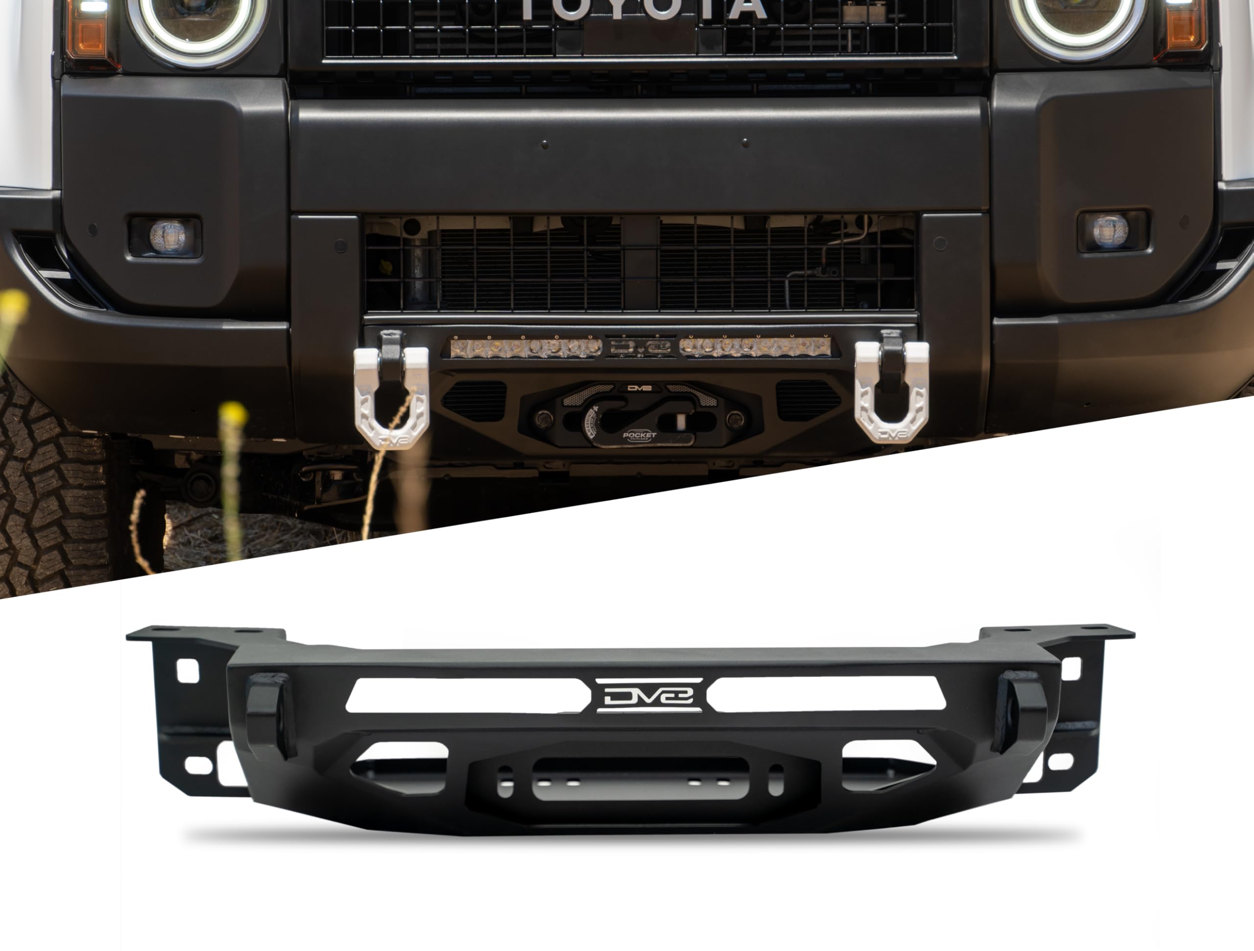 DV8 Offroad Centric Front Bumper for 2024 Toyota Land Cruiser | Center ...