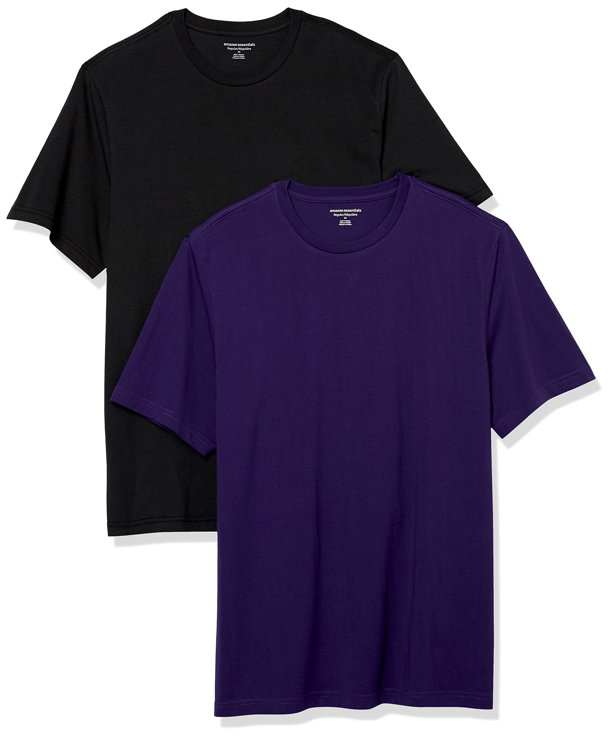 Amazon Essentials Mens T-Shirts, Regular-Fit, Short-Sleeve Crewneck ...