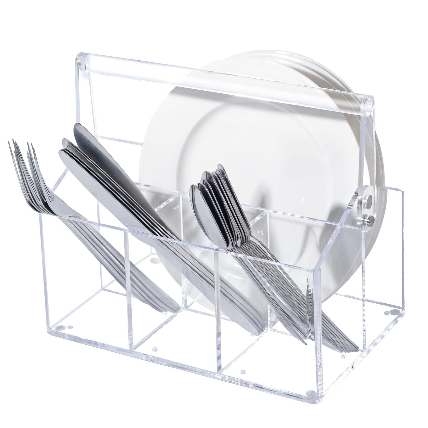 Chivalral Silverware Organizer, Paper Plate Holders, Cutlery and ...