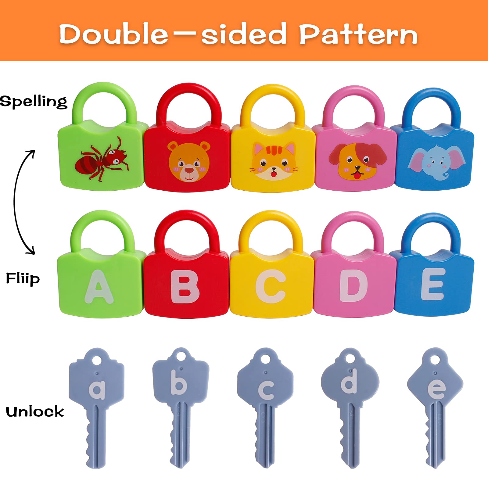 Mua Color Alphabet Learning Lock Toys Educational Letter Combination ...