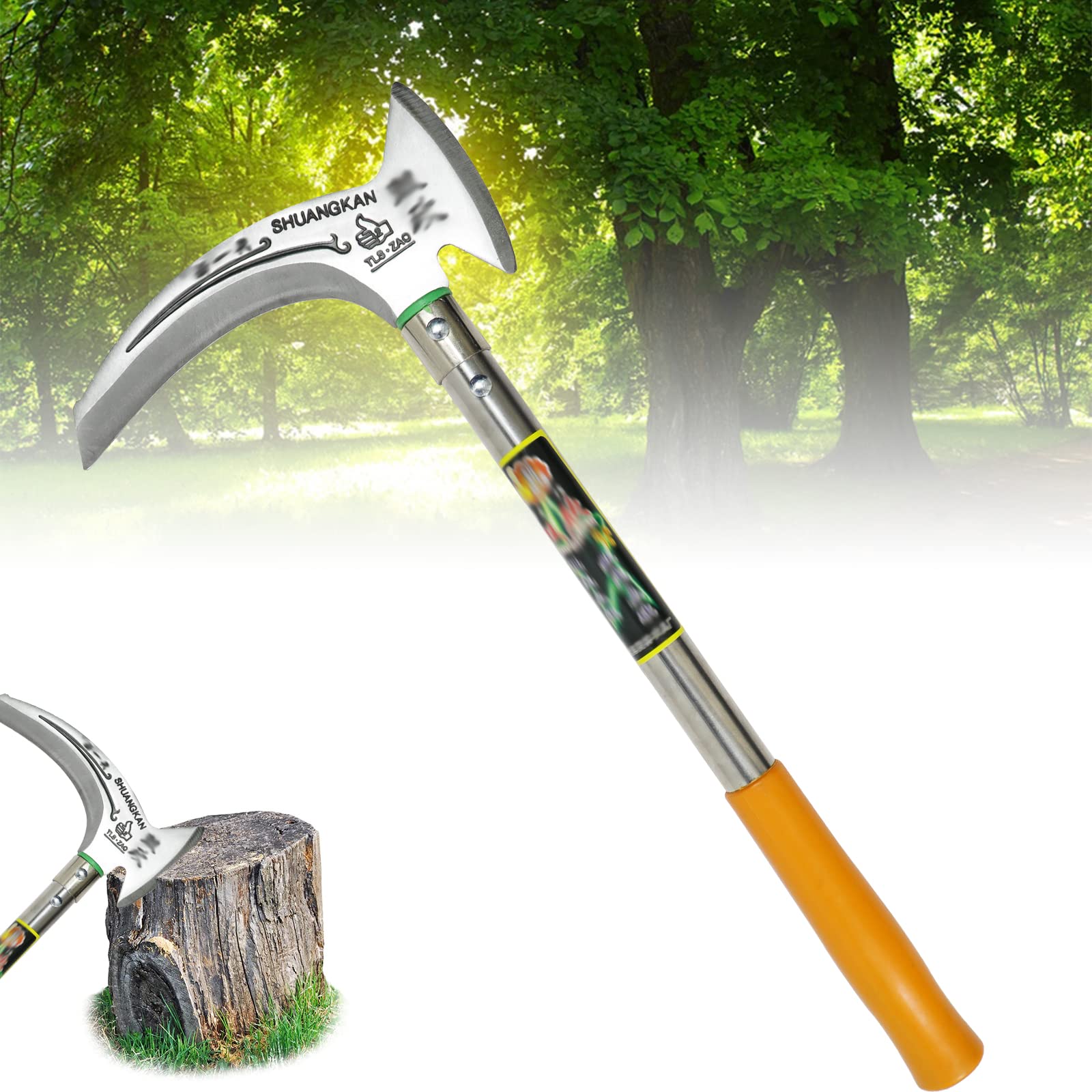 Mua Manganese Steel Weeding Scythe Sickle,Multifunctional Double Scythe ...