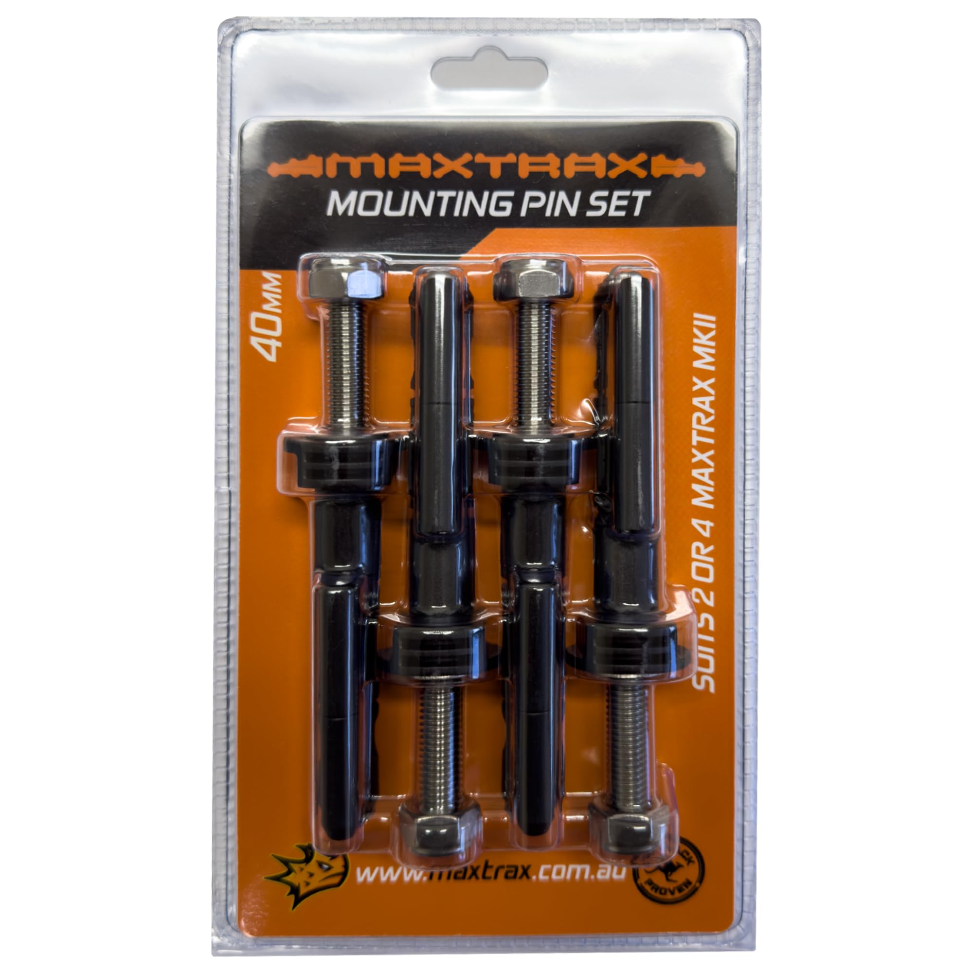 MAXTRAX Mounting Pin Set (40mm for MAXTRAX MKII, LITE and Mini) for ...