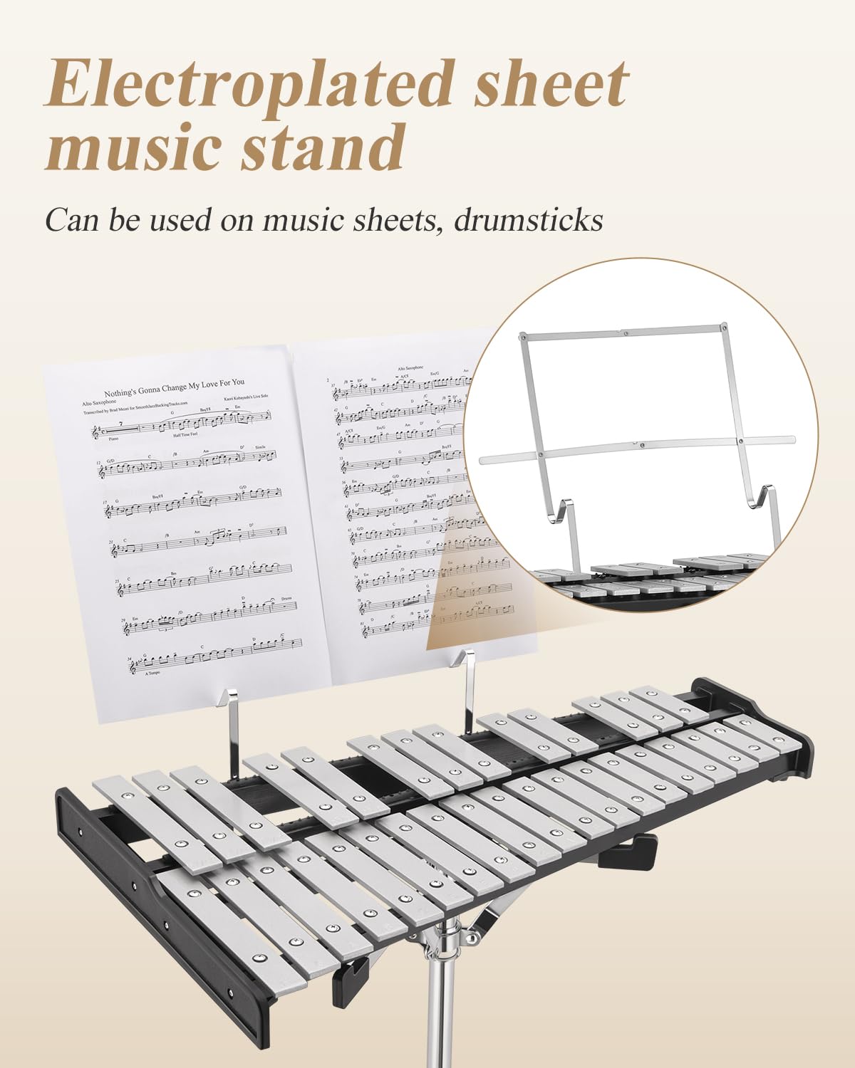 Mua Eastar Advanced 32 Note Glockenspiel Xylophone Bell Kit Beginner ...