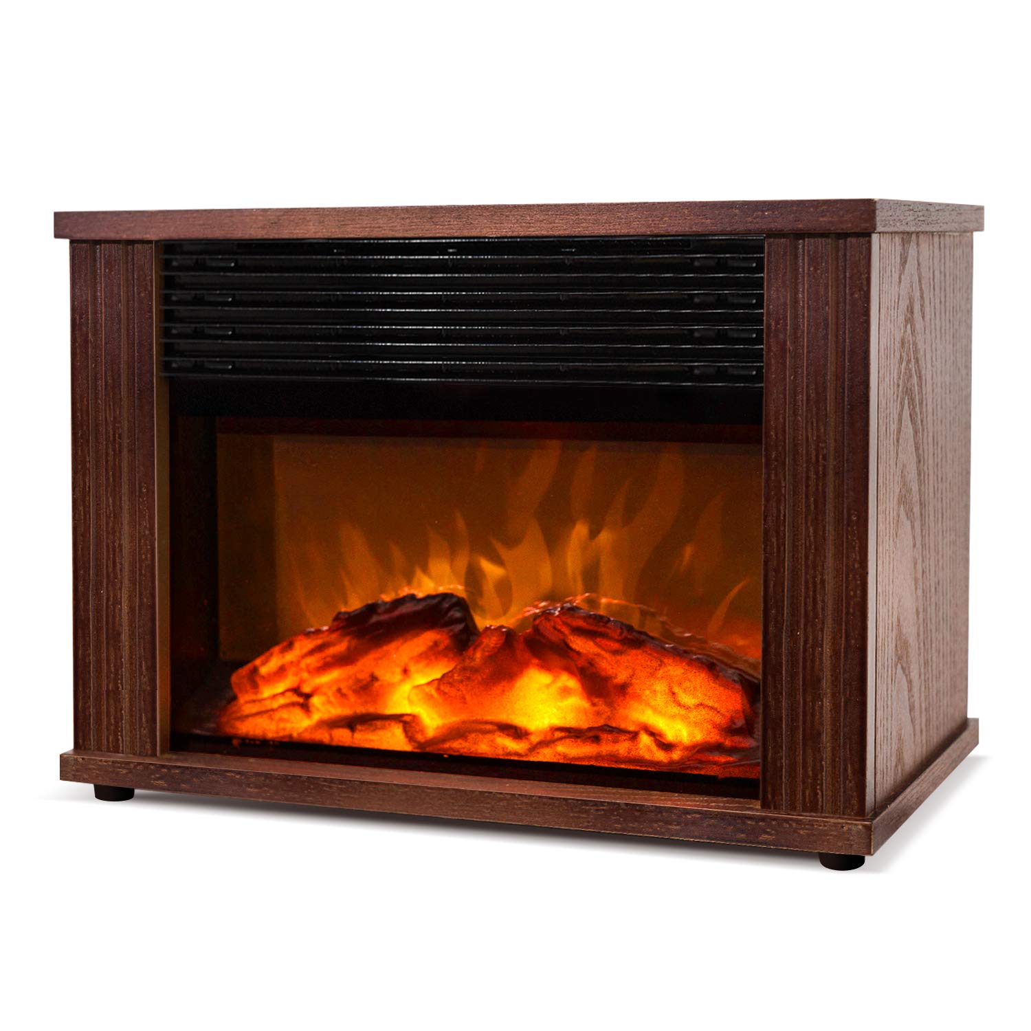 DONYER POWER Mini Electric Fireplace 1500W Protable Fireplace Heater ...