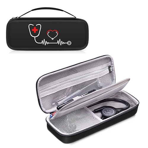 Karei Carrying Stethoscope Case for 3M Littmann/Omron/ADC/Dixie EMS/MDF ...