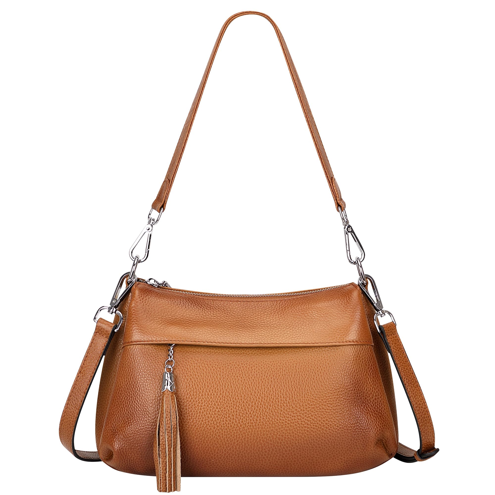 Over Earth Leather Handbags for Women Small Hobo Shoulder Bag Ladies ...