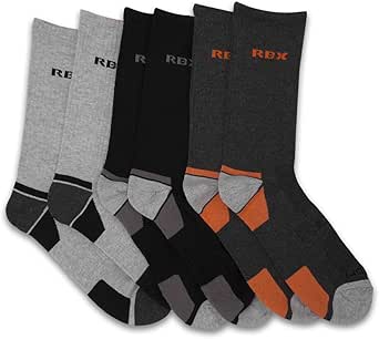 RBX Active 6 Pack Men's Crew Socks: Amazon.ca: Clothing & Accessories