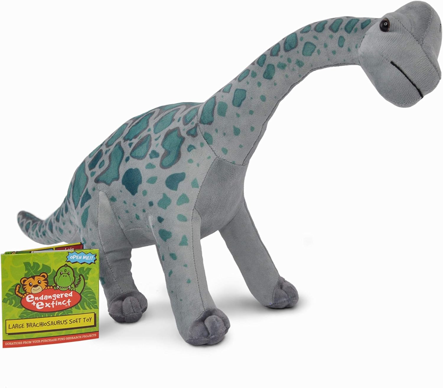Endangered and Extinct Brachiosaurus Dinosaur Plush Toy with ...