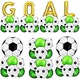Amazon.com: Soccer Balloons Soccer Party Decorations GOAL Balloons for ...