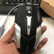 Amazon.com: LENRUE Wired Gaming Mouse with LED Optical, 4 DPI ...