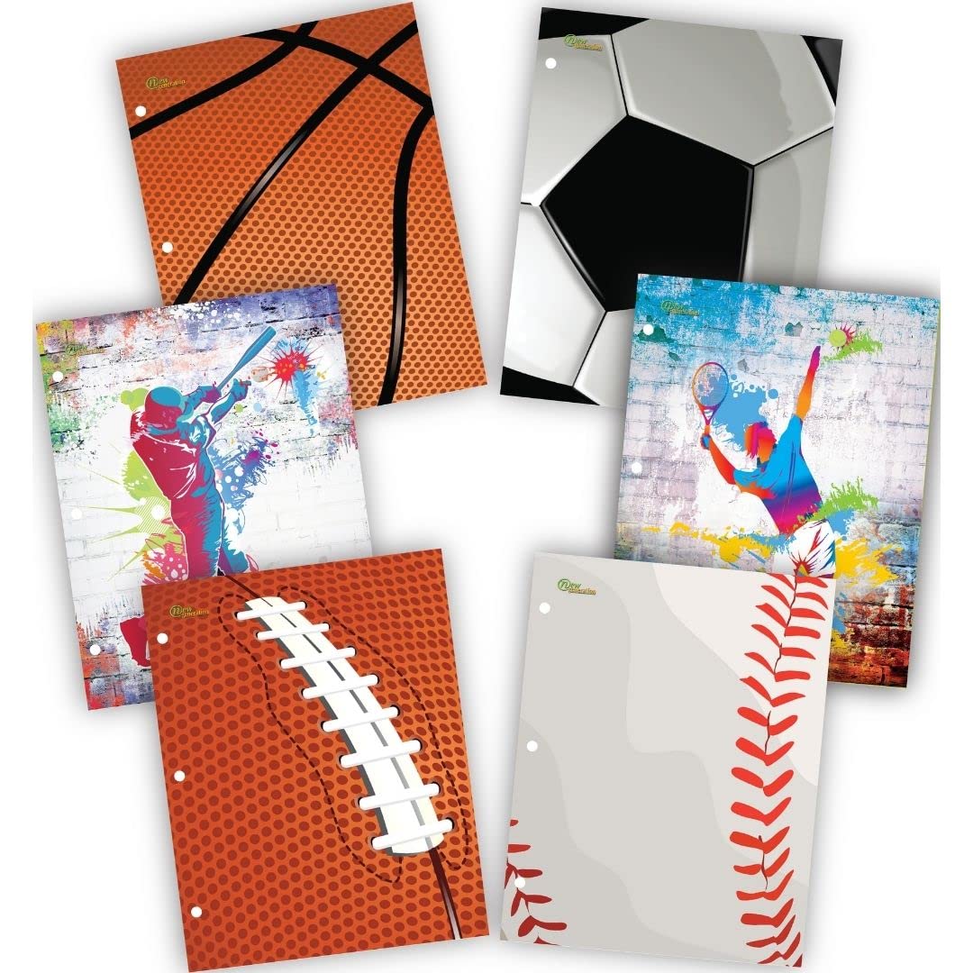 Mua New Generation - Sport - 2 Pocket Folders/Portfolio 6 Pack Letter ...