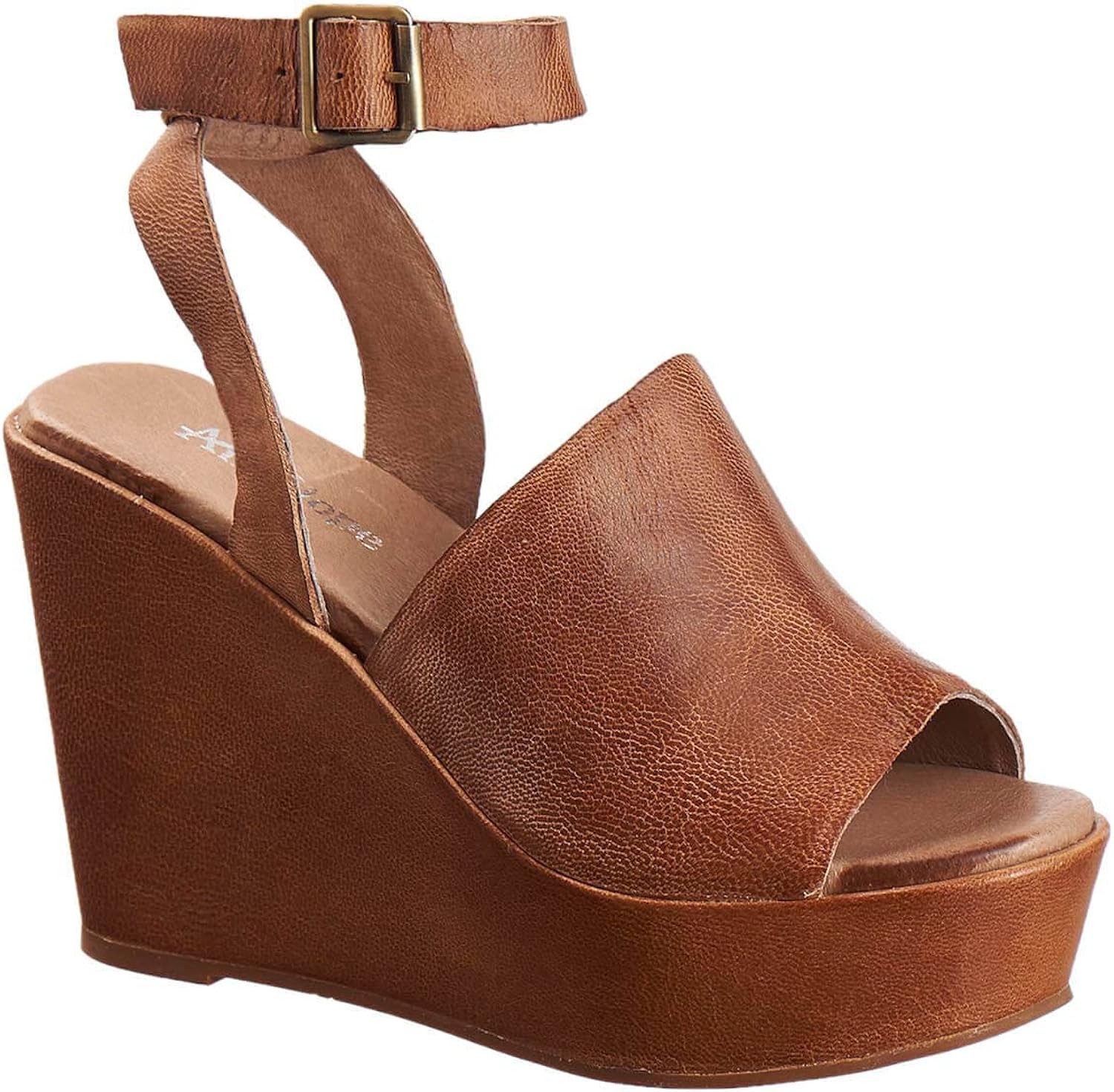 Antelope Women's 945 Taupe Leather Hi Ankle Strap Wrap Sandals 36 ...