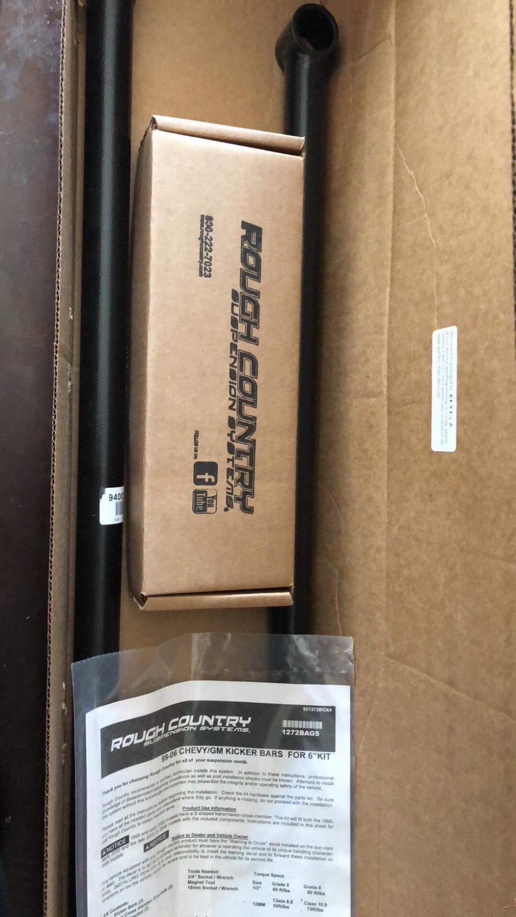 $18/mo - Finance Rough Country Kicker Bar Kit for 1999-2006 Chevy/GMC ...