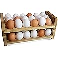 Amazon.com: Expandable Stackable Wooden Egg Holder Countertop for 36 ...