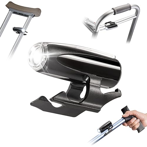 Cane-Lite LED Light, 100 Lumen Clip-On Flashlight for Canes, Walker ...
