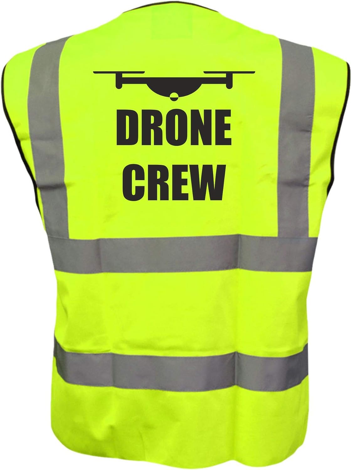 Drone Crew Printed Yellow Vest, Aerial Photography, Events: Amazon.co ...