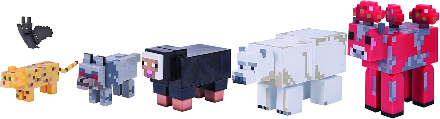 Minecraft Series 3 Wild Animal Action Figure Pack: Amazon.co.uk: Toys ...