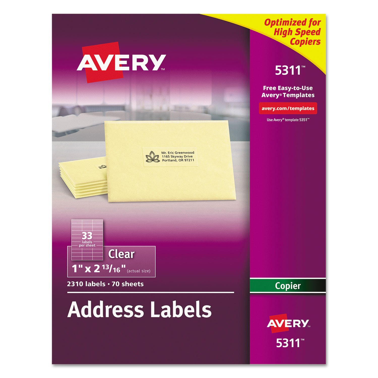Mua Avery Address Labels for Copiers, 1" x 2-13/16", 2,310 Matte ...