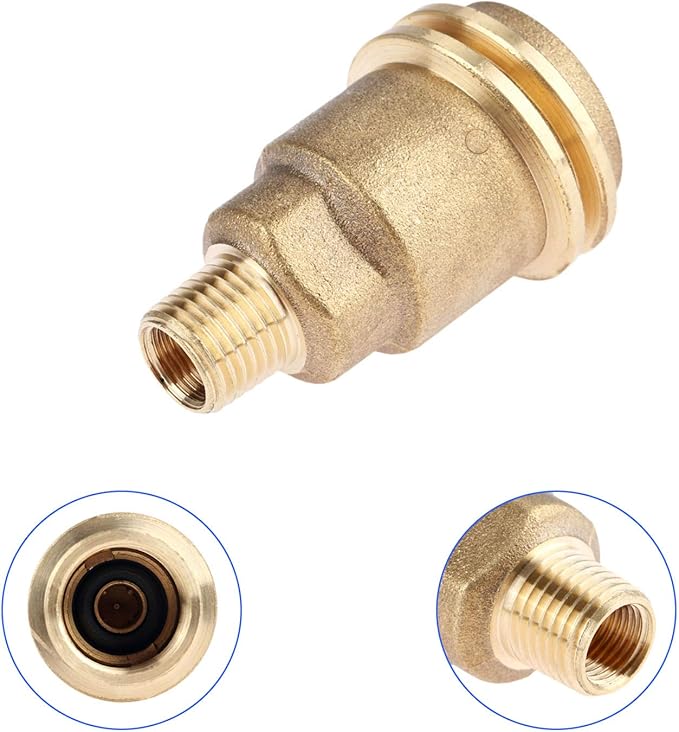 Amazon.com : DRELD Male QCC1 Acme Nut Propane Gas Fitting Adapter with ...