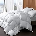 Amazon.com: High Fill Power Feather Down Fiber Comforter California King - 100% Cotton All ...