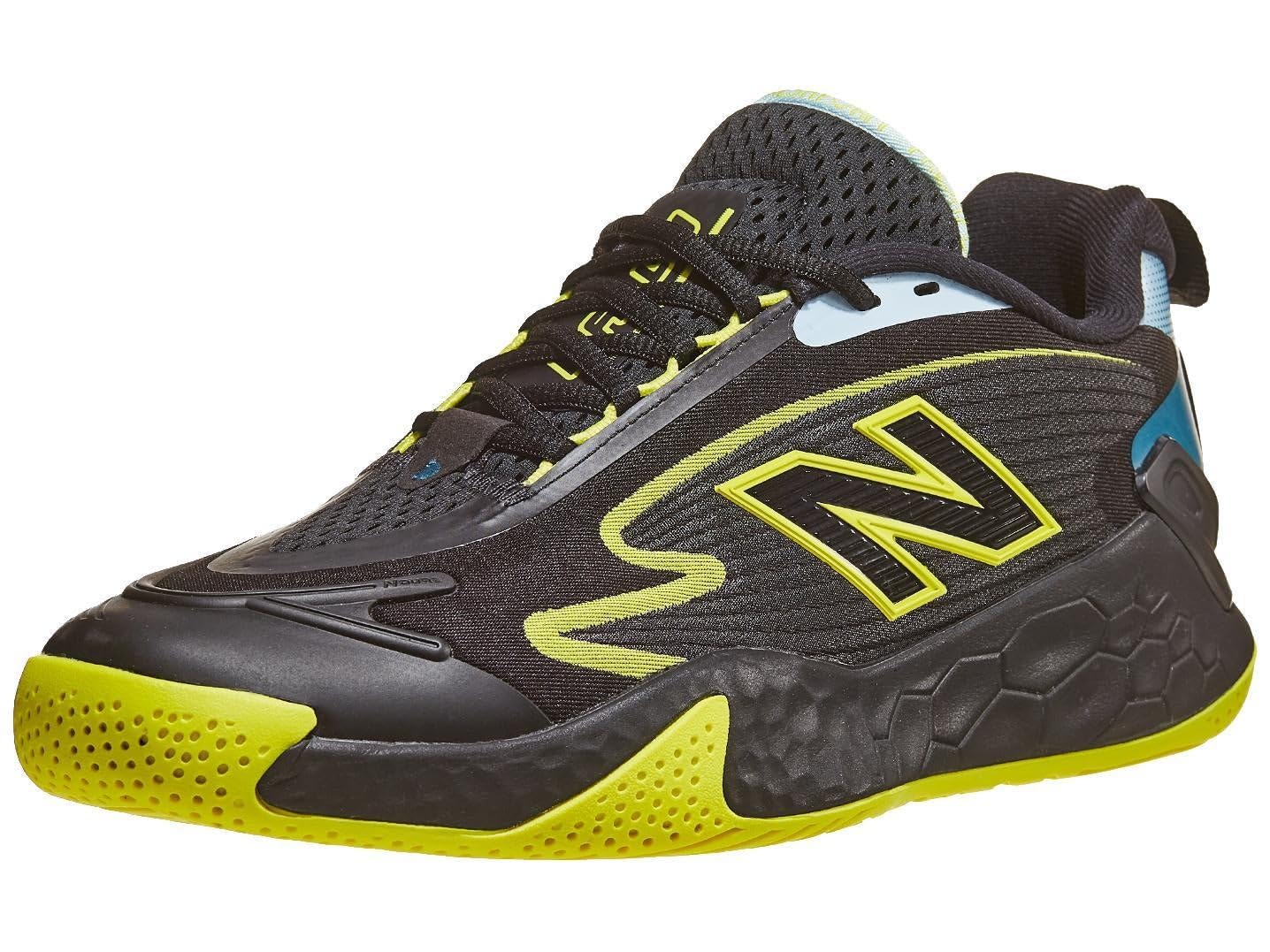 New Balance Men's Fresh Foam X Ct-Rally Tennis Shoe, Black/Firefly, 10 ...