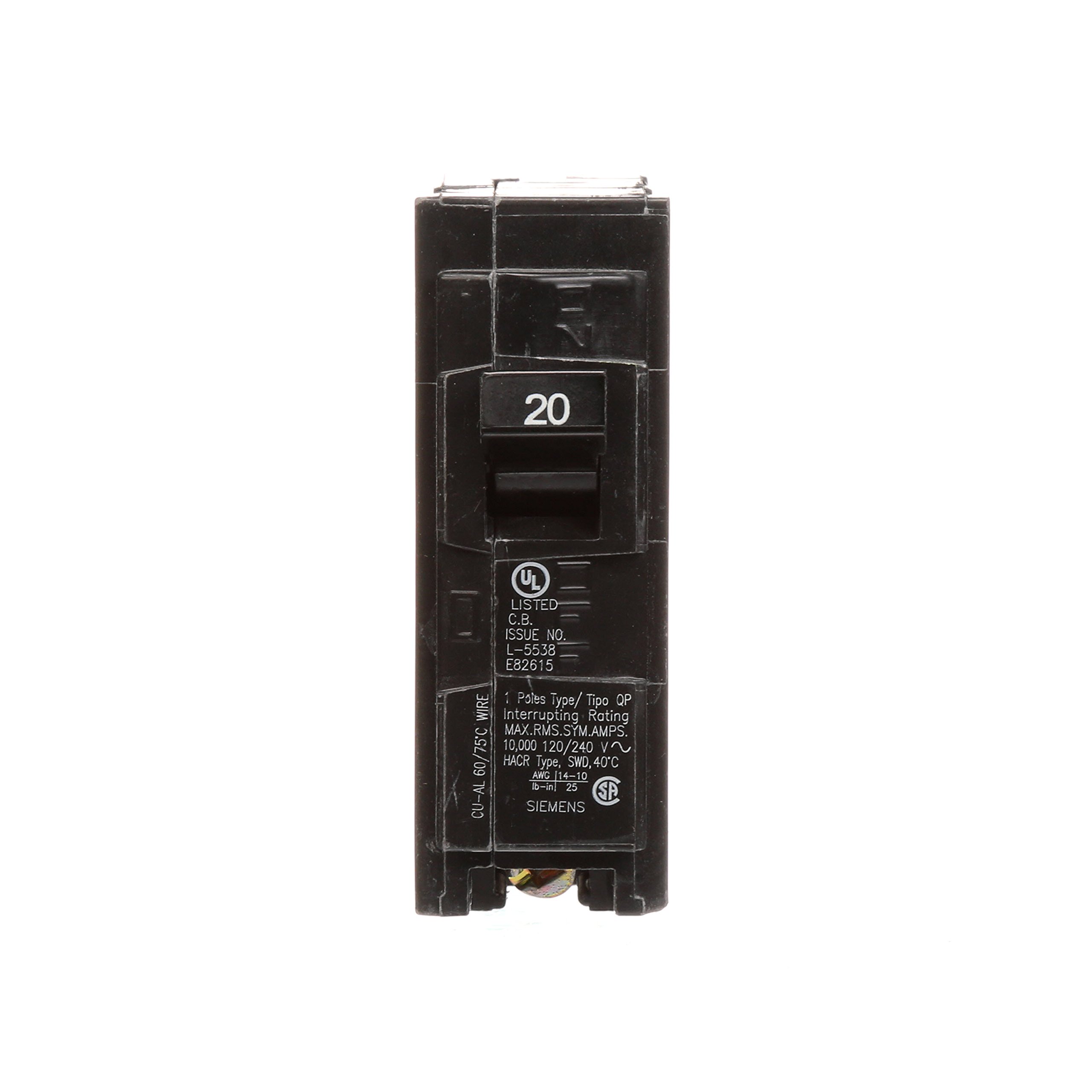 Mua Siemens Q120 20-Amp Single Pole Type QP Circuit Breaker Siemens ...