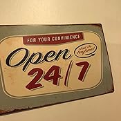 Amazon.com: UOOPAI Open 24/7 Funny Tin Sign Bar Pub Garage Diner Cafe ...