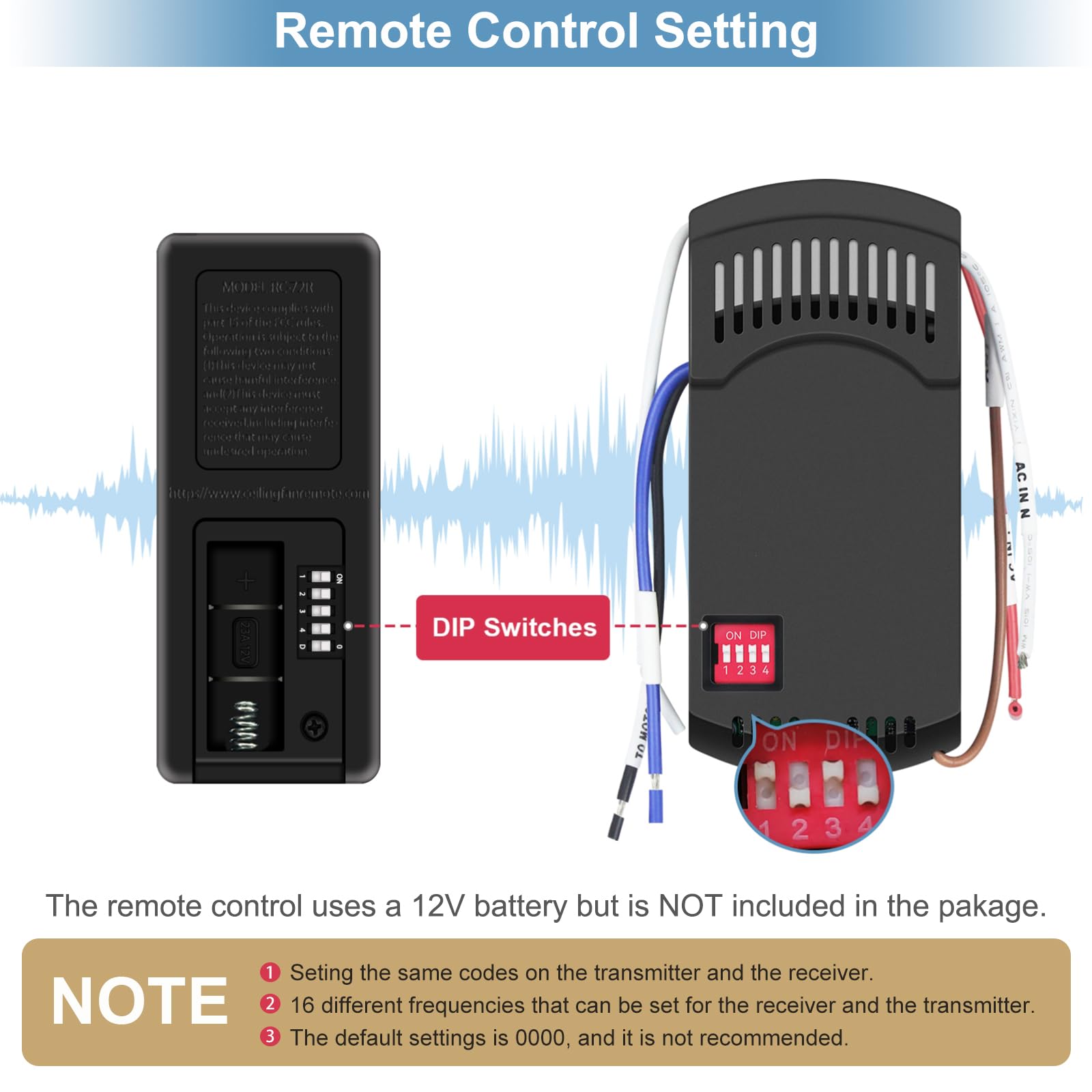 Hampton Bay Fan Remote Kit,Universal Ceiling Fan Remote Control ...