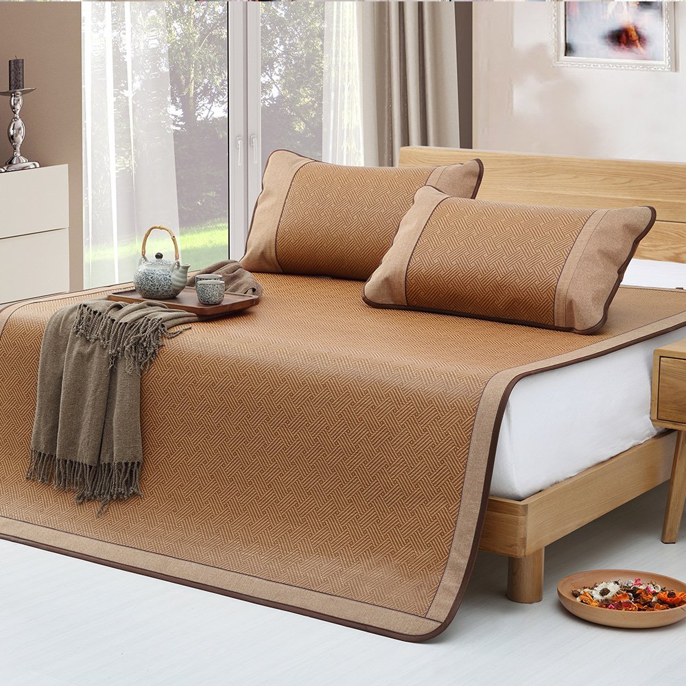 Amazon.com: Aimjerry 3pcs Rattan Mattress Topper Pad Cooling Summer ...