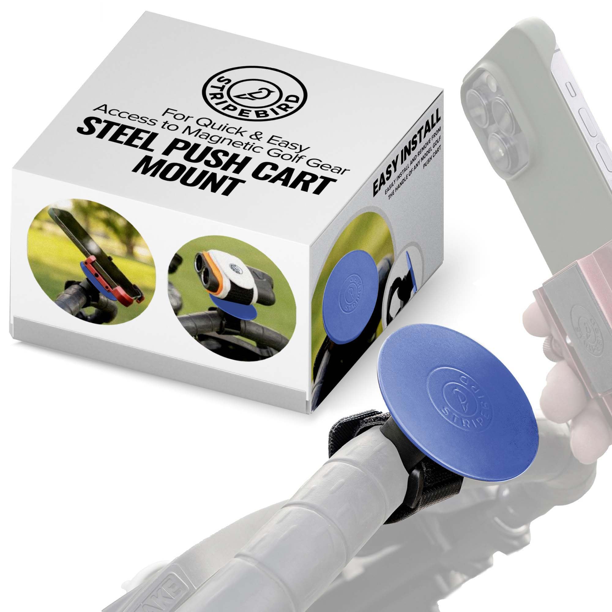 Stripebird Magnetic Golf Push Cart Mount for Sony, iPhone, Samsung ...