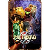 Amazon.com: Libalght Metroid Prime Game Poster Vintage Gaming Art Tin ...