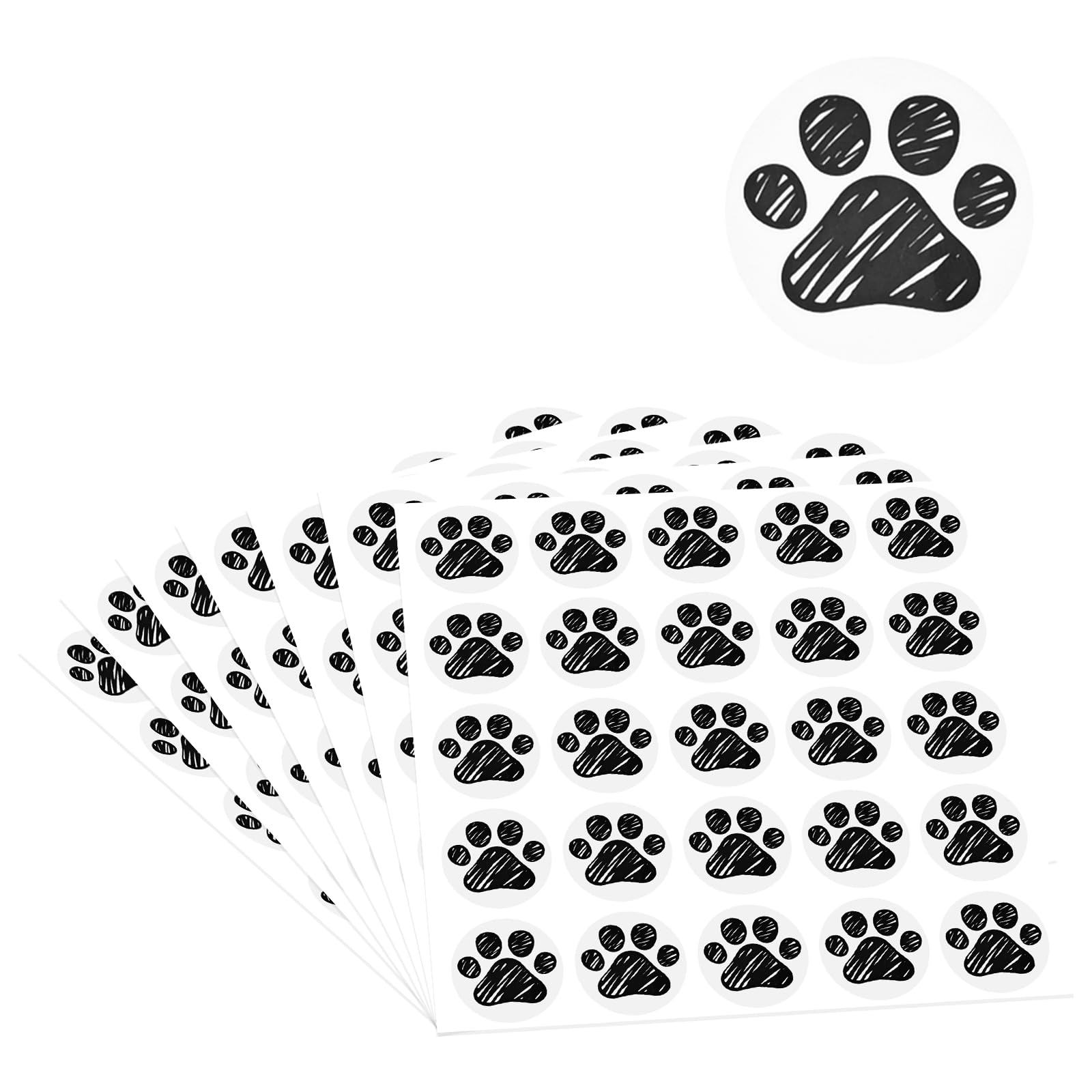 Mua 500Pcs Paw Prints Stickers, Dog Puppy Paw Stickers Clear, Self ...
