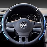 Amazon.com: Rueesh Microfiber Leather Car Steering Wheel Cover, Soft ...