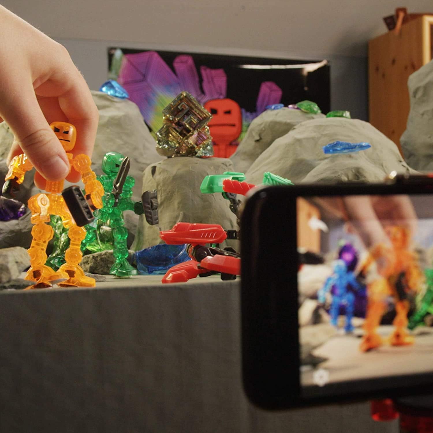 Klikbot Zing, Series 1 Heroes, Complete set of 4 Poseable Action ...