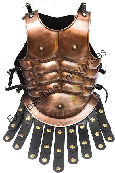 Amazon.com: Copper Antique Finish Spartan Muscle Armour Breastplate ...