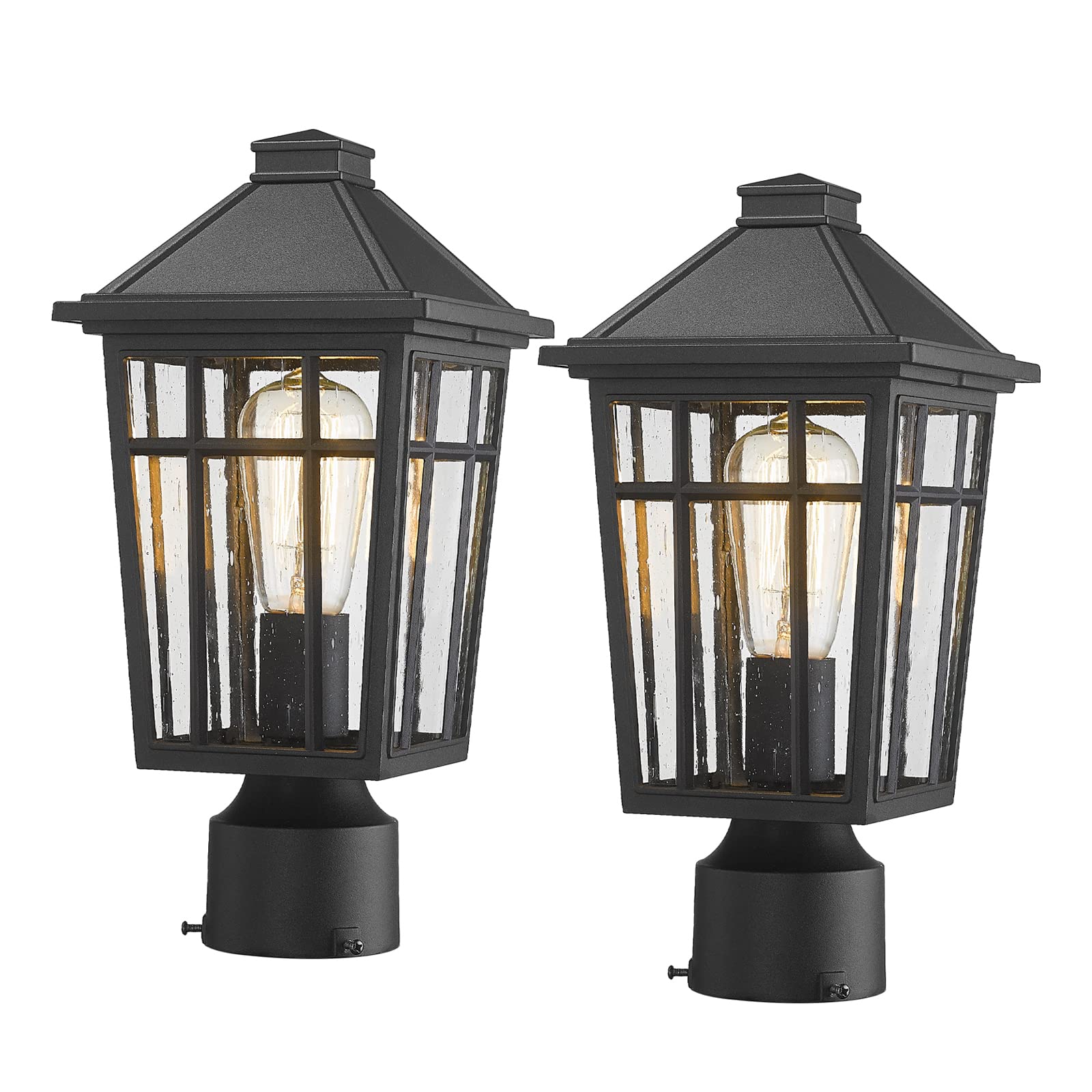 Darkaway Outdoor Post Lights Lamp Post Light Fixture, Waterproof ...