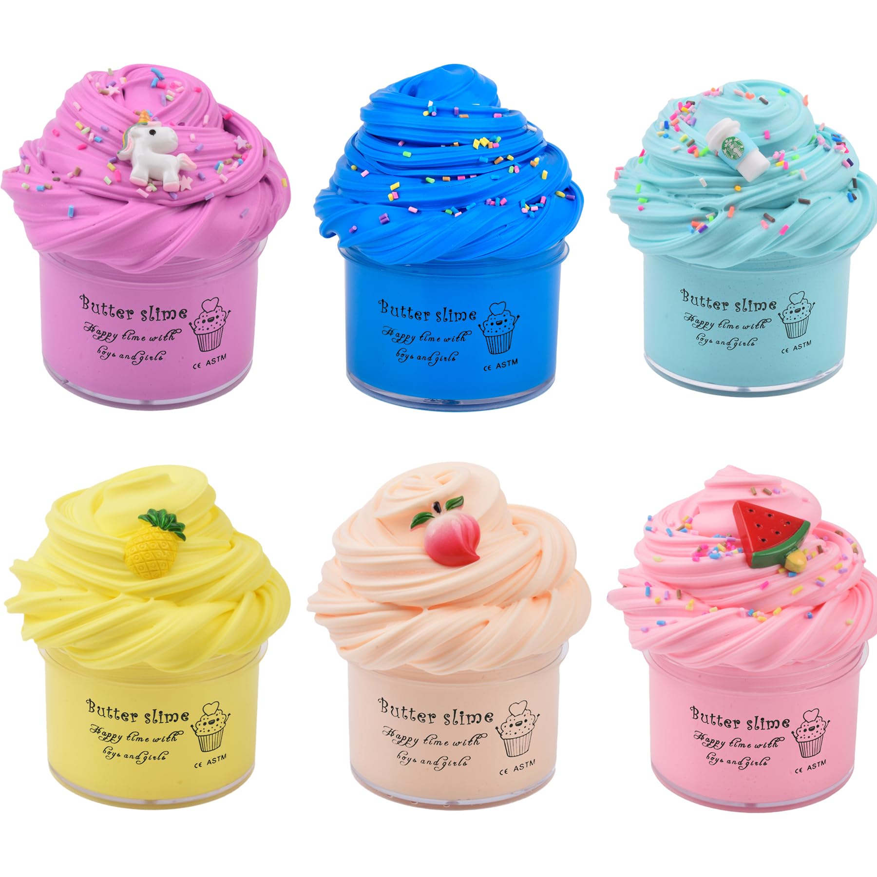 Mua WUHUANIU Slime Kit with 6 Pack Scented Slime,Watermelon /Unicorn ...