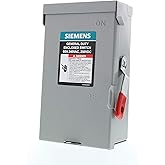 SIEMENS 2P 60A 240V General Duty Safety Switch Outdoor, Non-Fusible ...