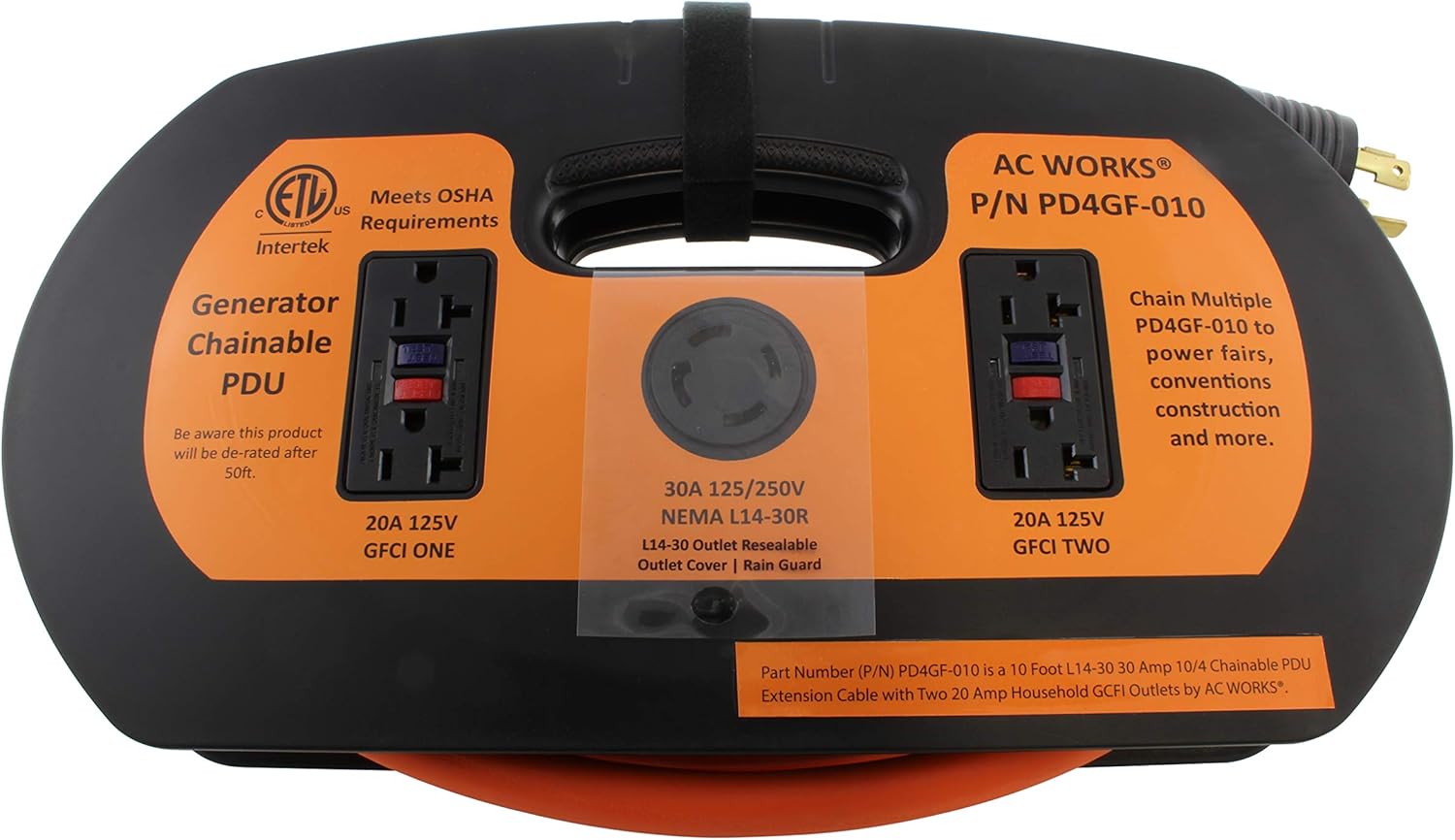 Amazon.com: AC WORKS L14-30 30Amp 4-Prong Locking Generator ...