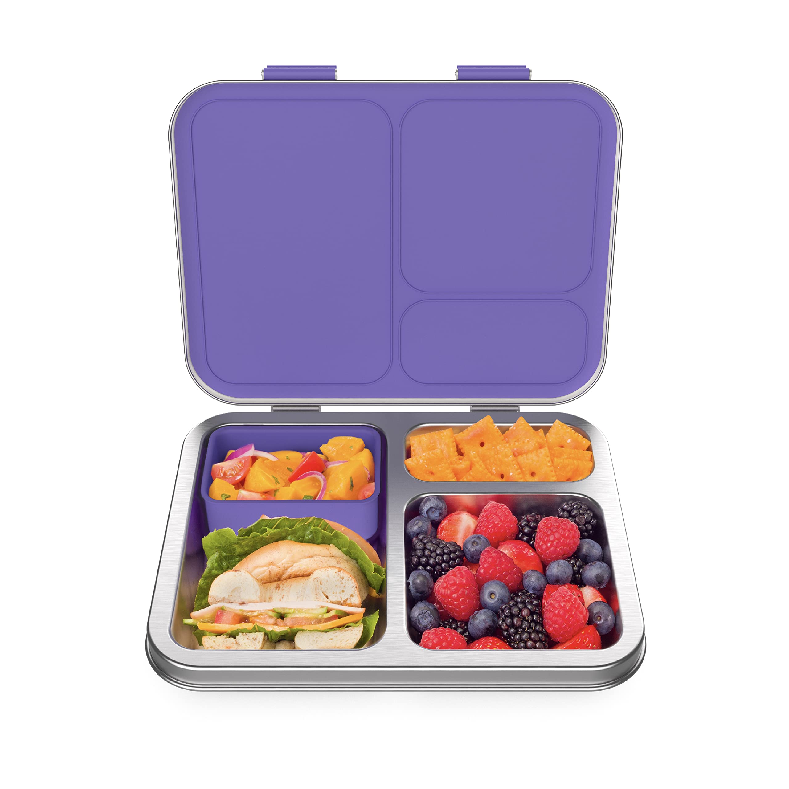 Mua Kids Stainless Steel Leak-Resistant Lunch Box - Bento-Style ...