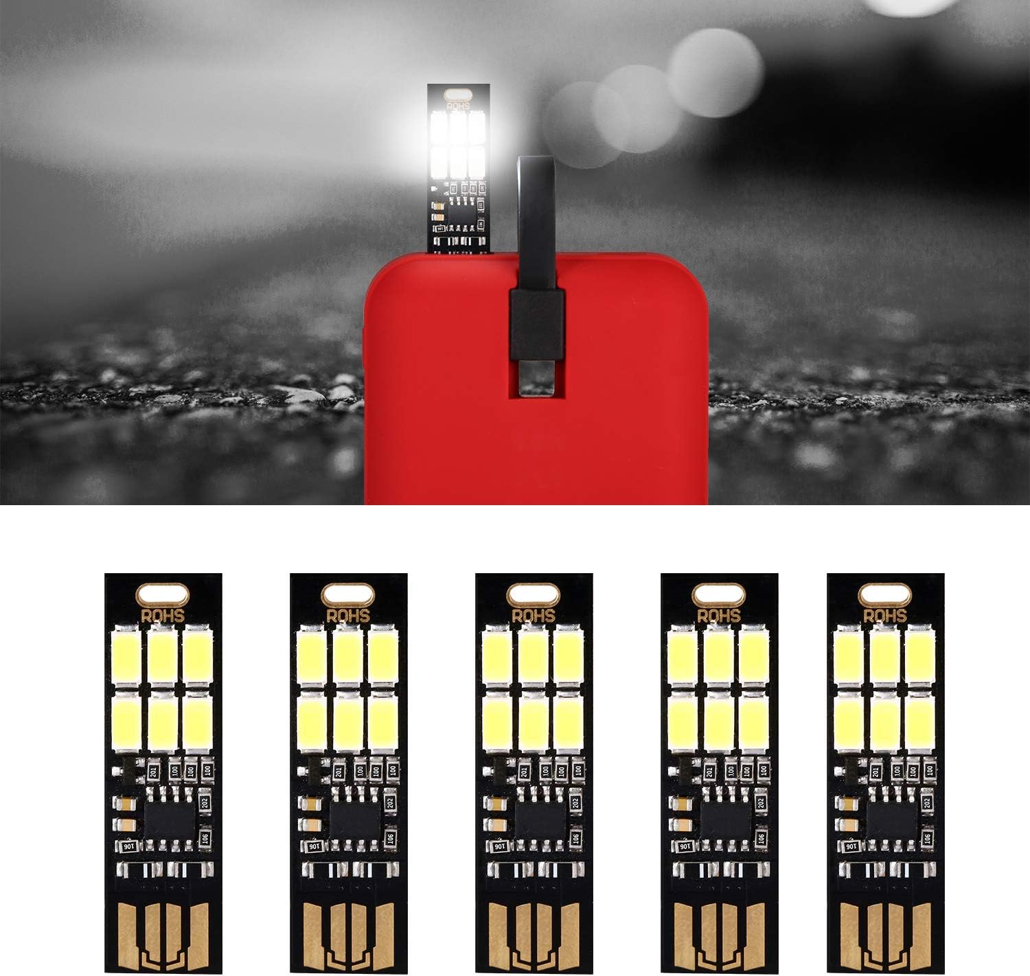 Yizhet Global 5 lumières LED USB pour les claviers d'ordinateur ...