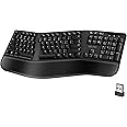 Amazon.com: Delton Wireless Ergonomic Keyboard, 2.4G USB Dongle Full ...