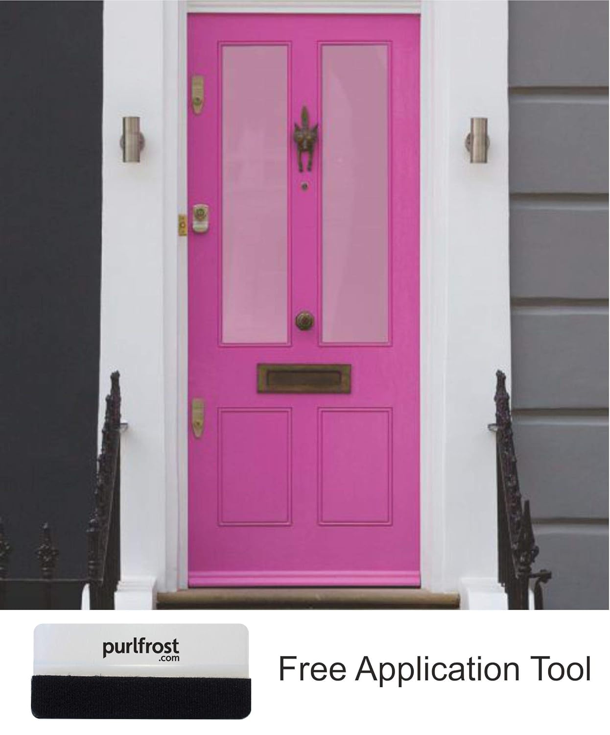 Purlfrost GENUINE Pink Etch Effect Window Film. 1m x 1.2m: Amazon.co.uk ...