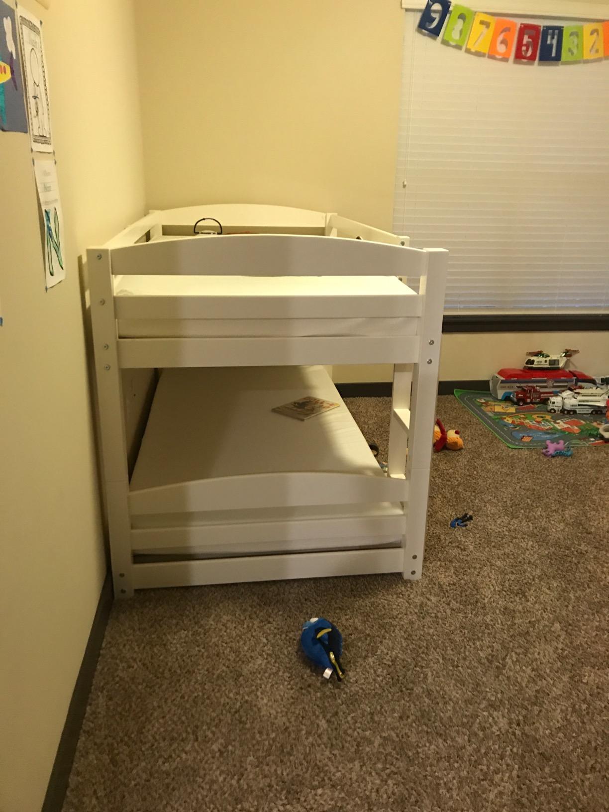 $28/mo - Finance Dorel Living Sierra Twin over Twin Bunk Bed | White ...