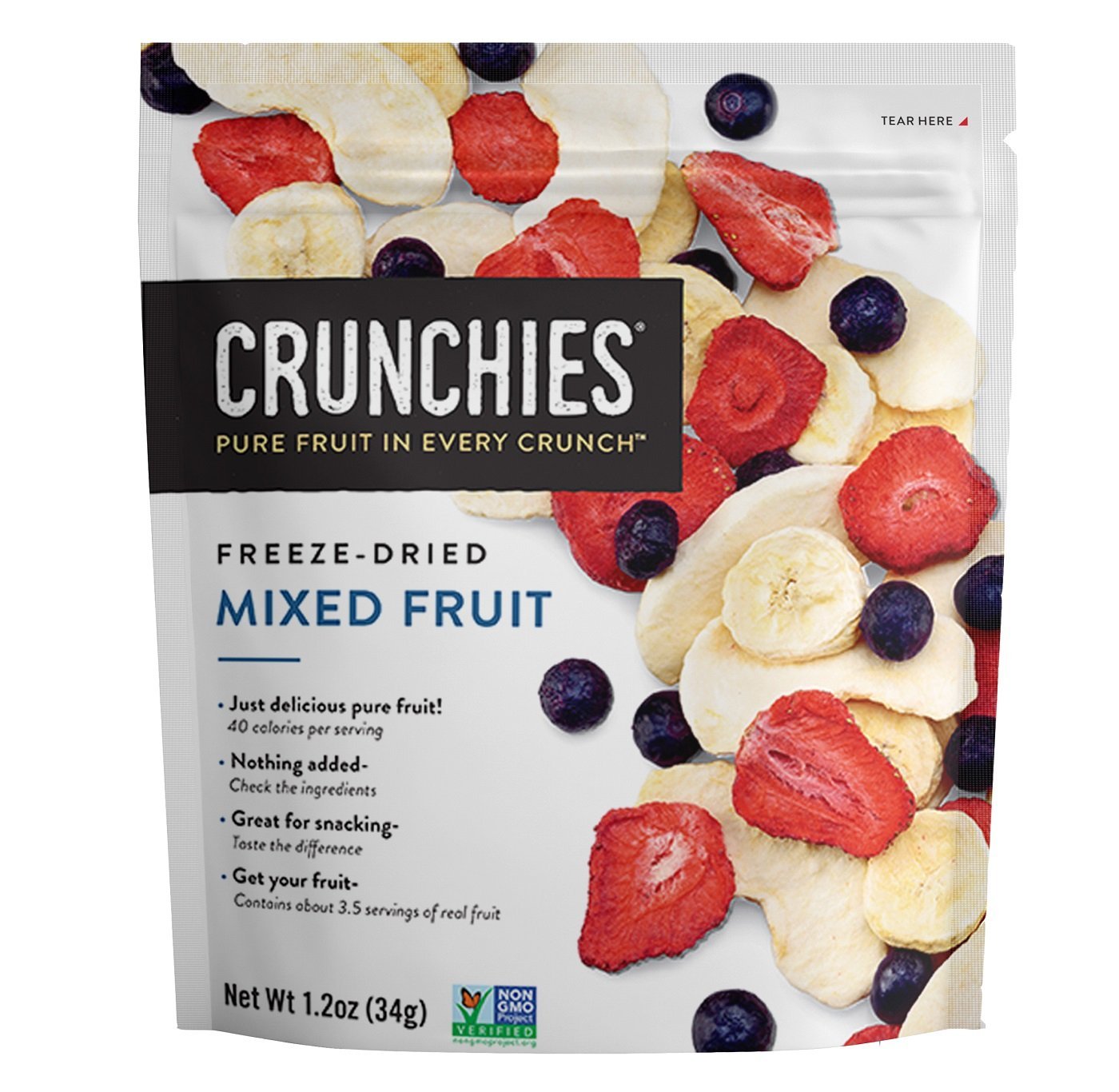 Amazon.com : Crunchies Crispy Strawberry Banana 100% All Natural Freeze ...