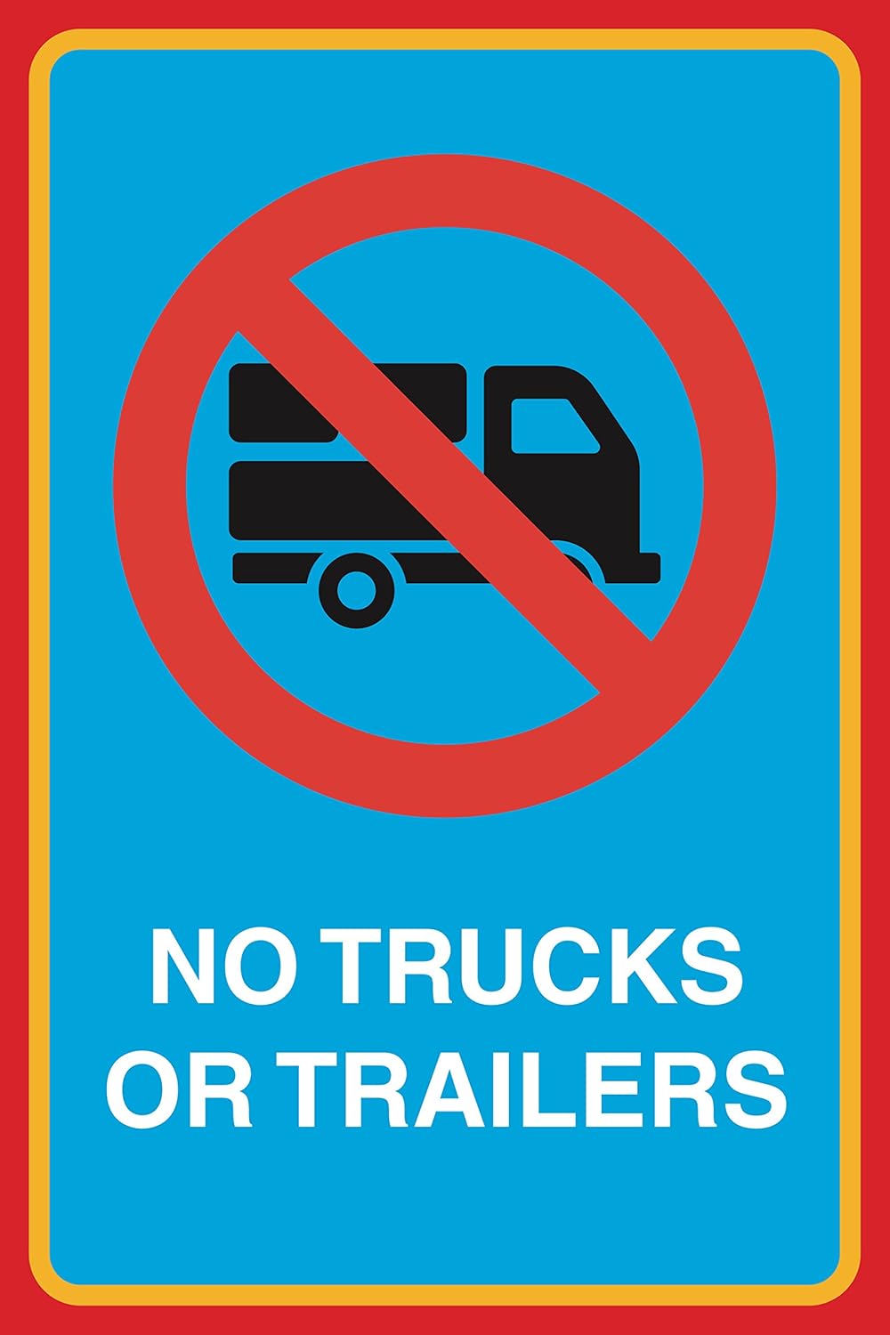 Amazon.com : No Trucks Or Trailers Print Picture Driveway Street Road ...